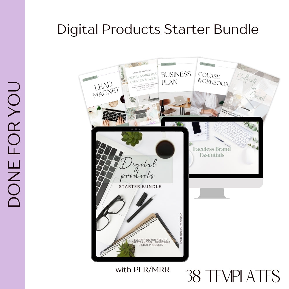 Digital Products Starter Bundle – Loud Thoughts Studio