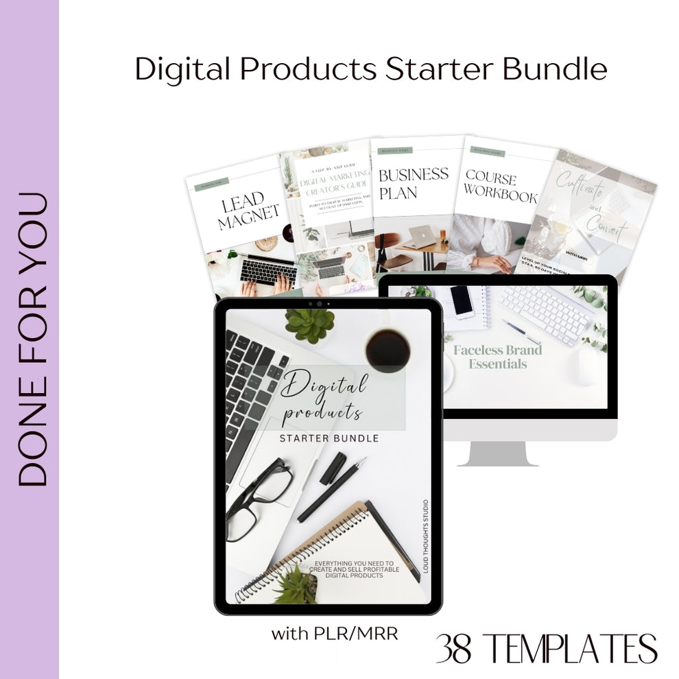 Digital Products Starter Bundle – Loud Thoughts Studio